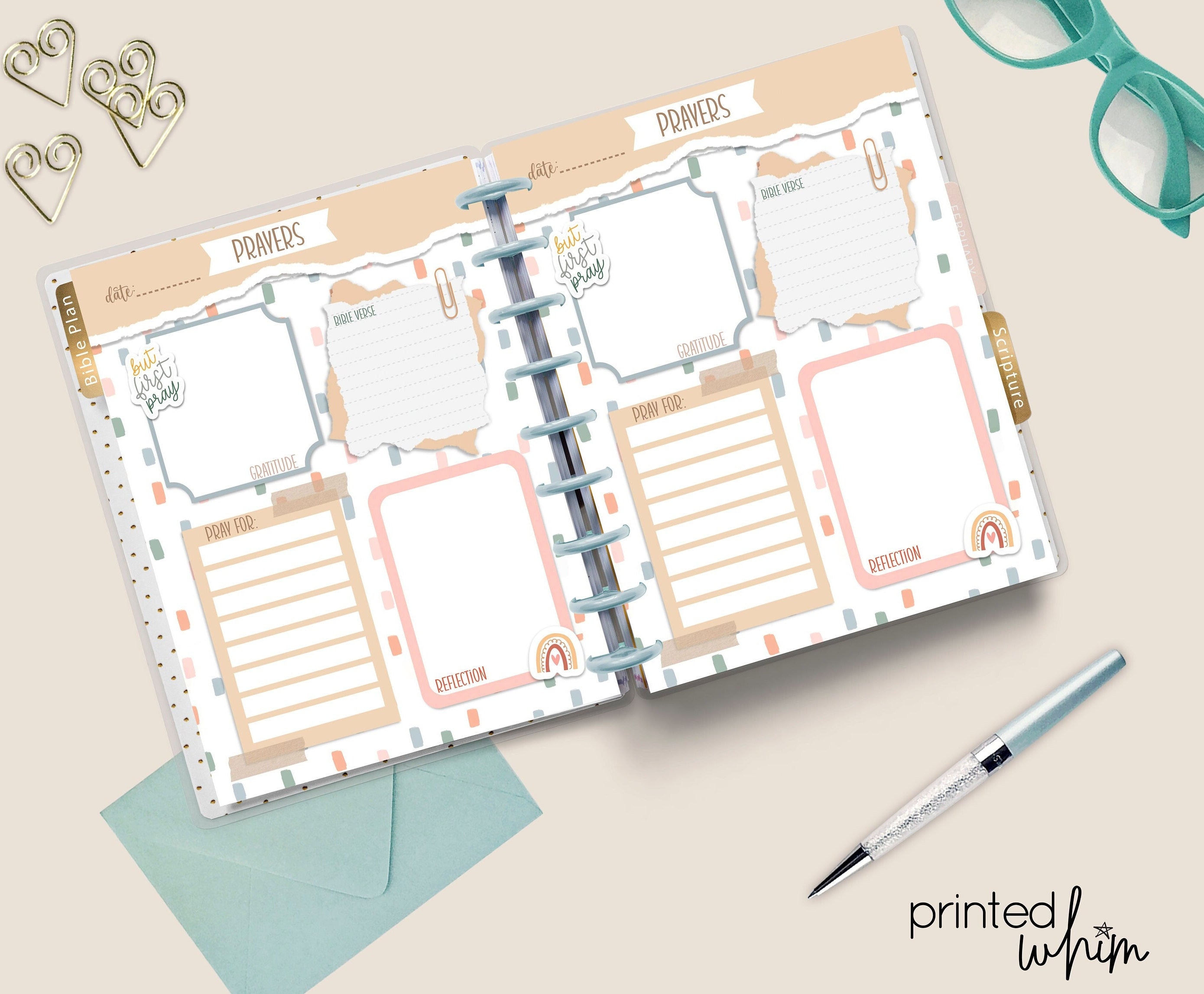 Printable Prayer Journal Page, Prayer Page Download, Happy Planner ...
