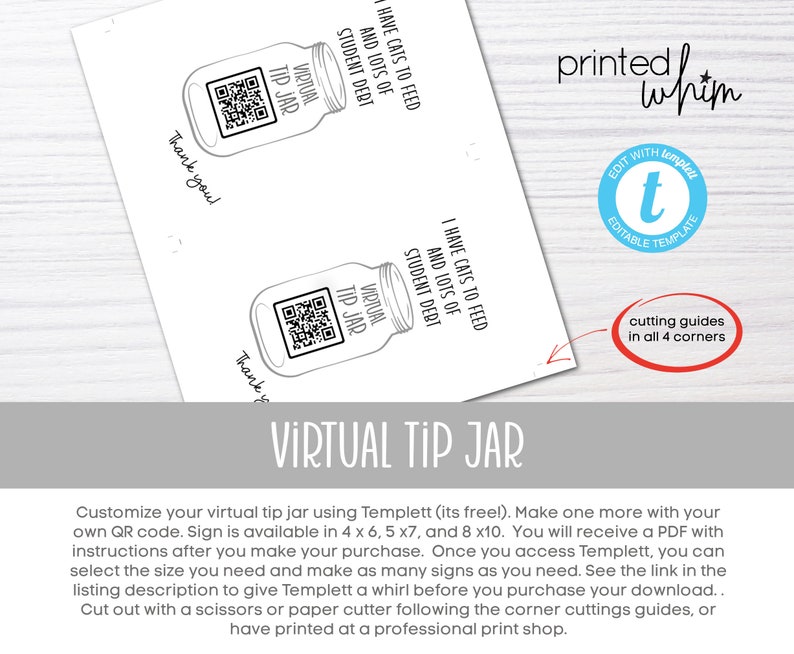 Virtual Tip Jar Musician s Tip Jar QR Code Tipping Etsy virtual-tip-jar-musician-s-tip-jar-qr-code-tipping-etsy