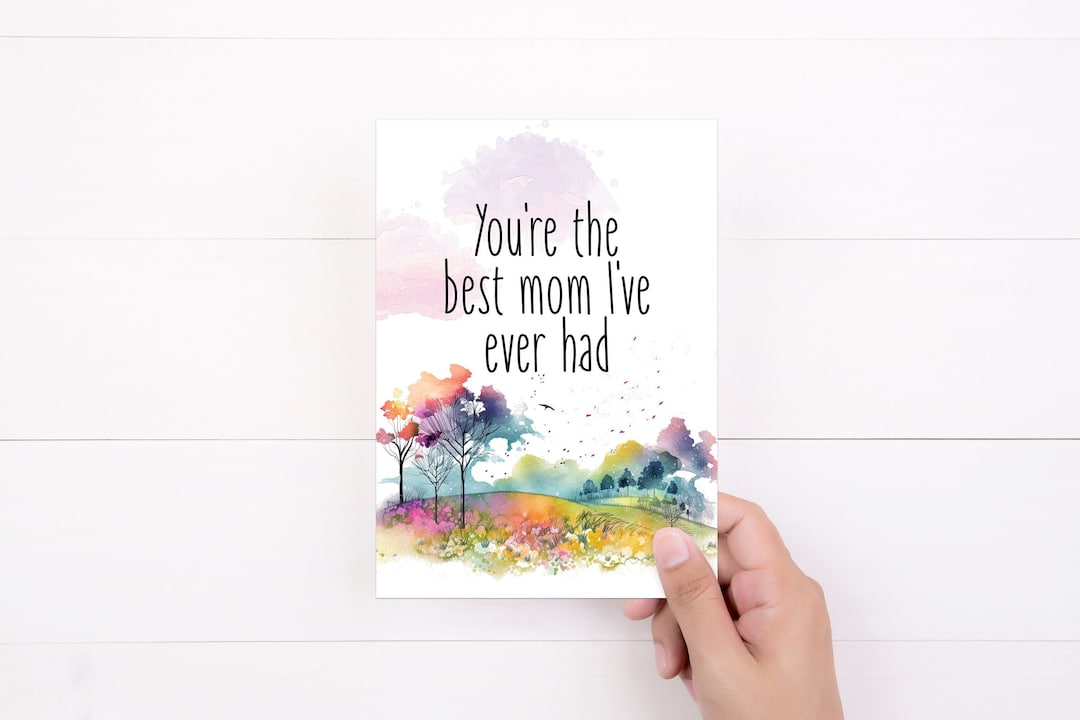 You're the Best Mom Card, Funny Mother's Day Card, Printable Card for ...
