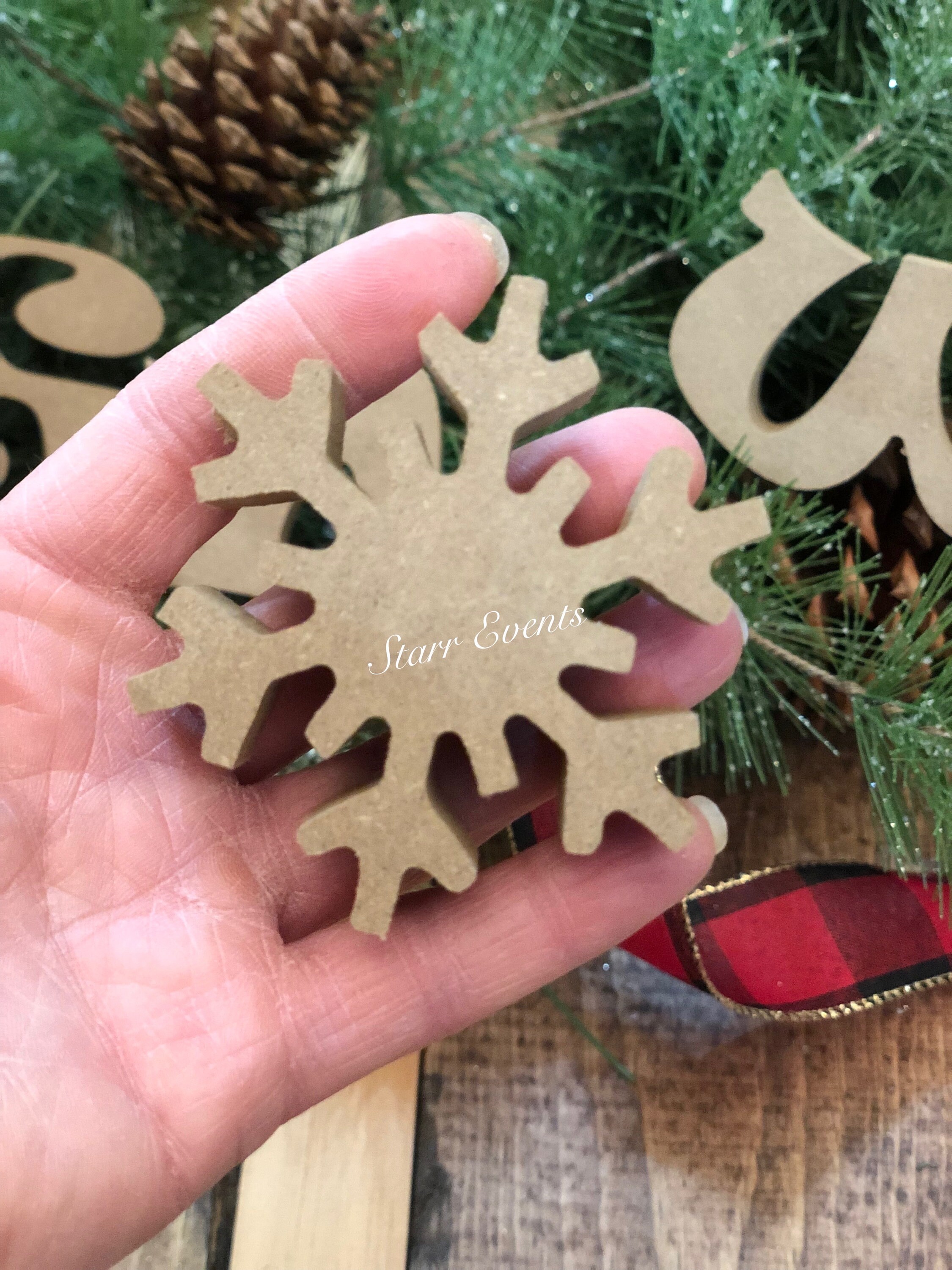 Snow Word Cutout. DIY Unfinished Wood Snow. Unpainted Winter Tier Tray ...