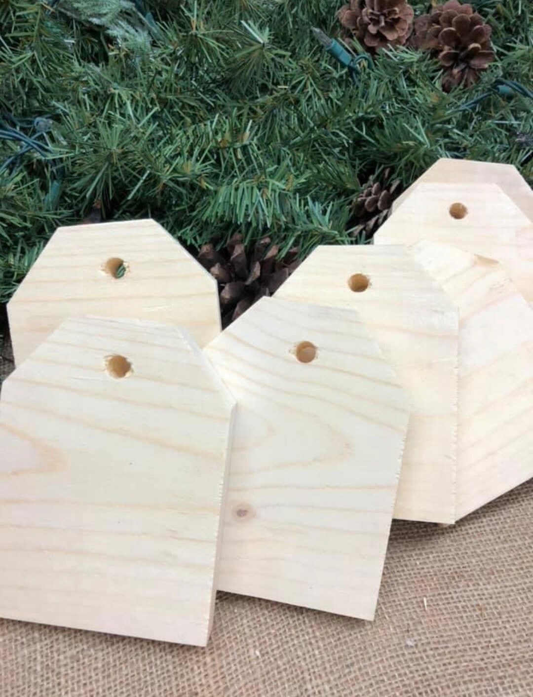 Small Wood Blank Tags. Unpainted Wood Tags. Unfinished Wooden Tags for ...