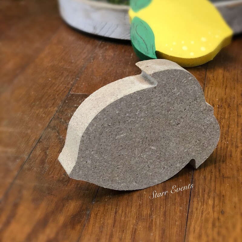 Lemon Wood Cutout - Etsy