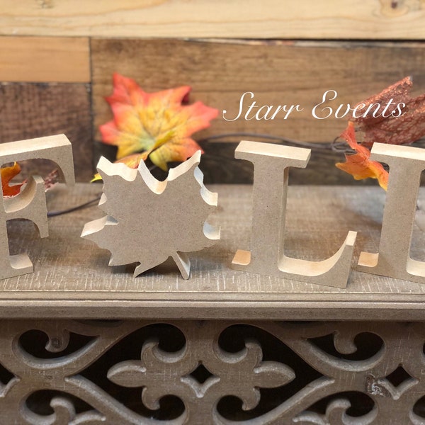 Fall Word Cutouts - Etsy