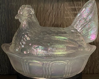 Fenton Glass Rooster - Etsy