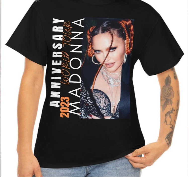 Madonna Tour 2023 Vintage Madonna World Tour Shirts