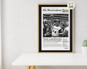 Hank Aaron Poster - Etsy