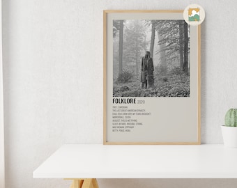 Folklore Album Cover Poster - Etsy