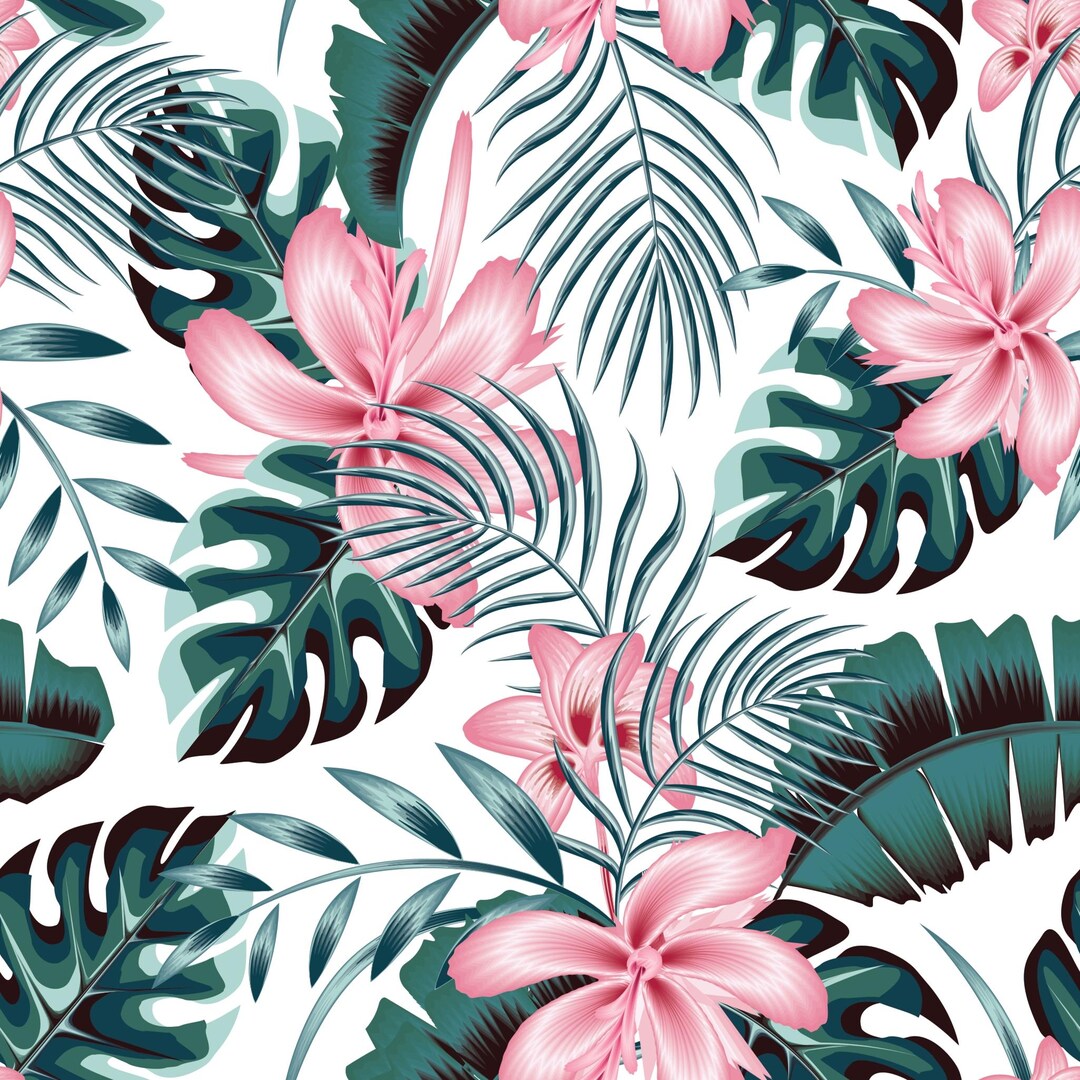 Tropical Floral Polymer Clay Water Transfer Image (5.1x4 Inch) 79 - Etsy