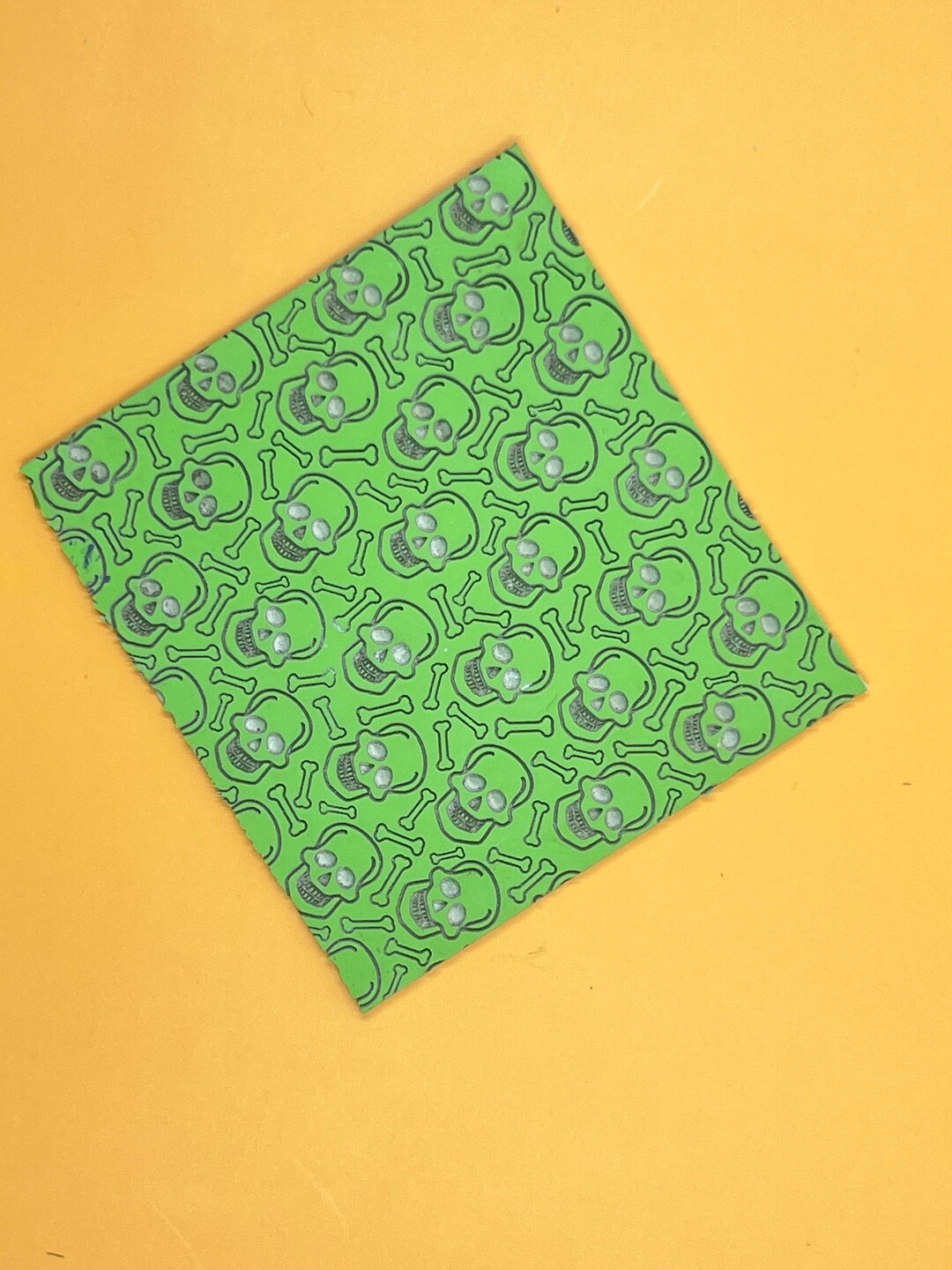 Texture Mat, Polymer Clay Mat, Skull and Bones - Etsy