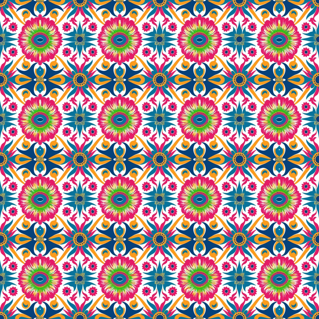 Kaleidoscope Polymer Clay Water Transfer Image (5.1x4in) 236 - Etsy
