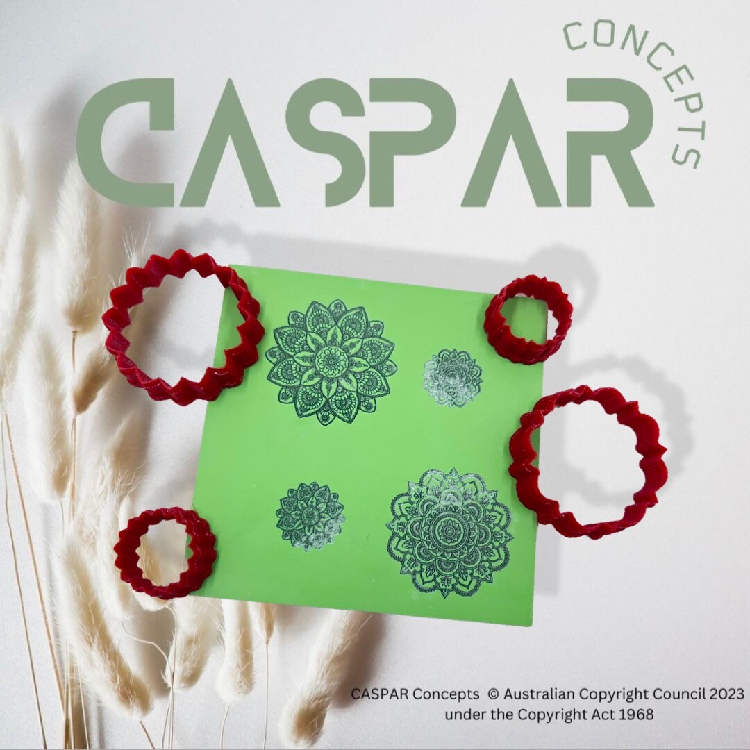 Texture Mat, Polymer Clay Texture Mat Mandala Set 1 - Etsy