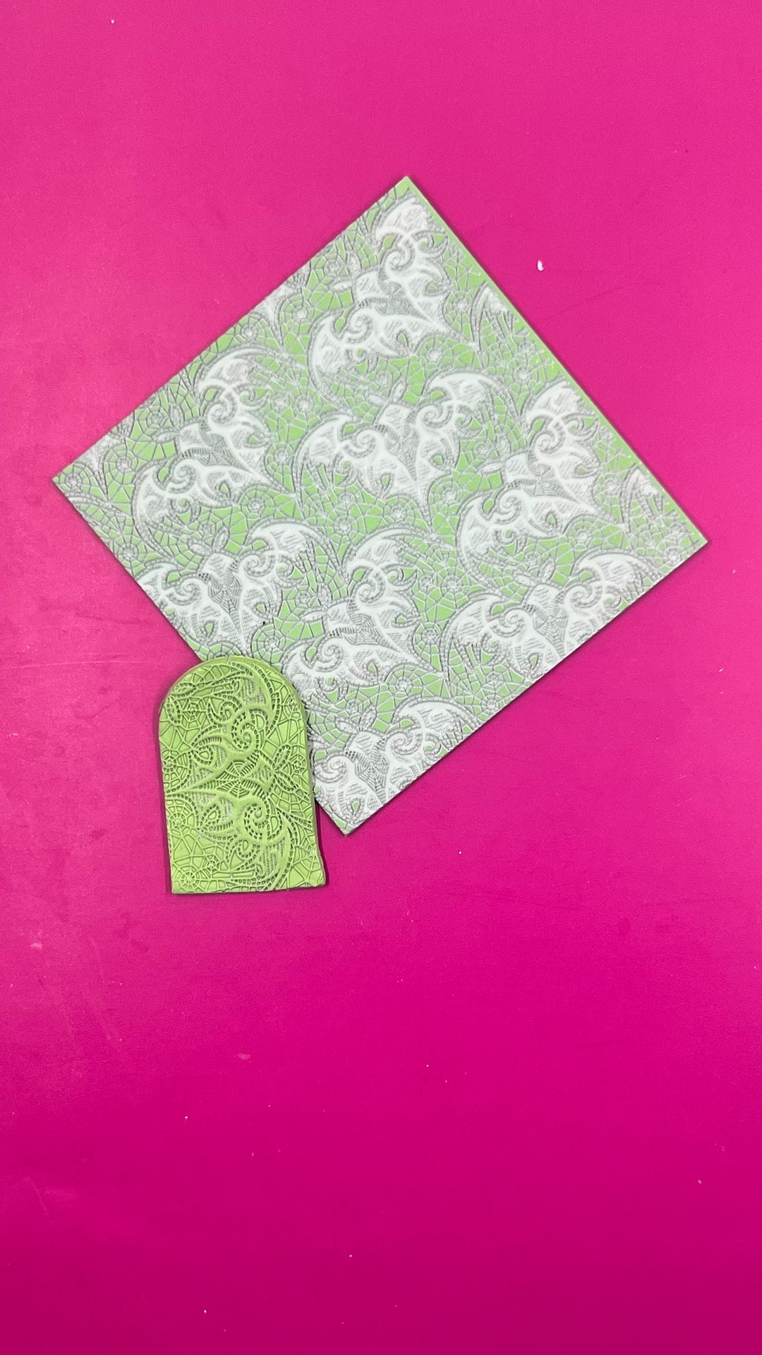 Texture Mat, Polymer Clay Texture Mat, Bat Lace - Etsy