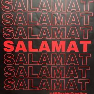 SALAMAT TOTE BAG Filipino Thank You Tote Bag Filipino Merch Reusable ...