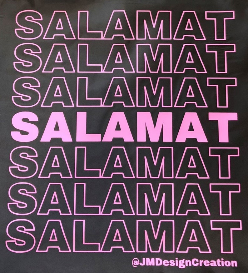 SALAMAT TOTE BAG Filipino Thank You Tote Bag Filipino Merch Reusable ...