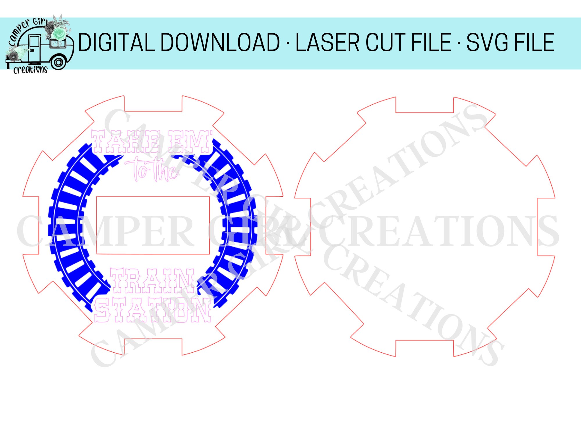 Mexican Train Dominoes Hub SVG: Laser Cut File - Etsy
