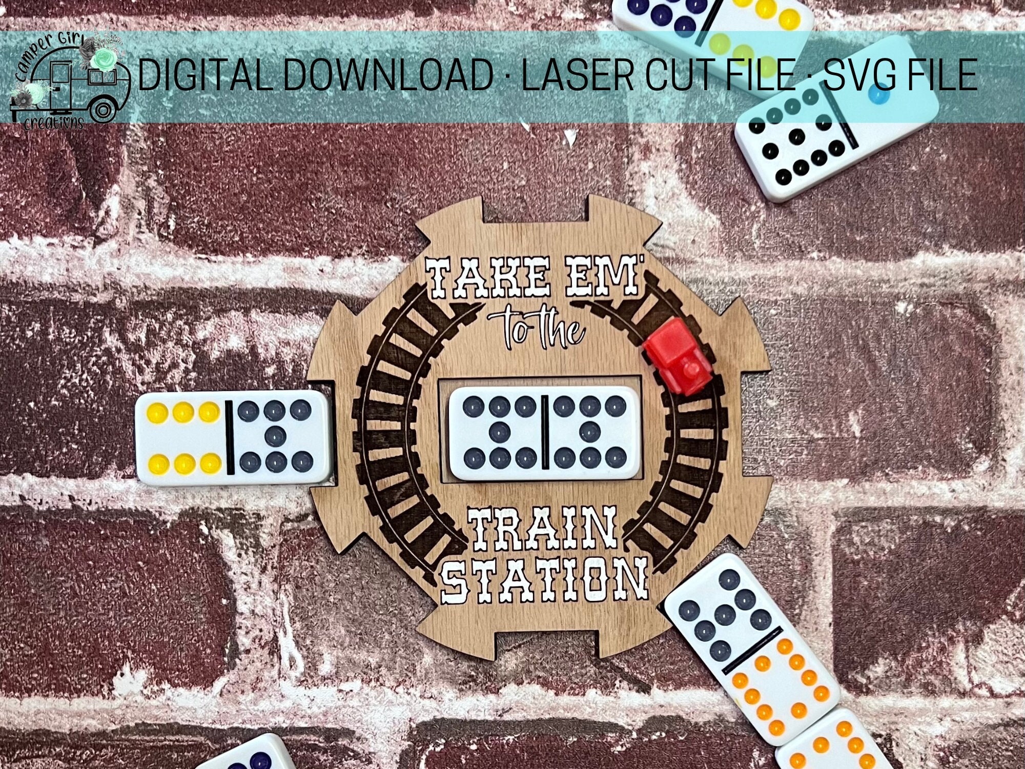 Mexican Train Dominoes Clipart