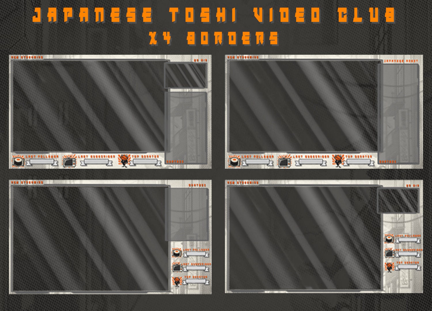 Twitch Overlay Japanese Style / Toshi Video Club / Tokyo / Animated ...