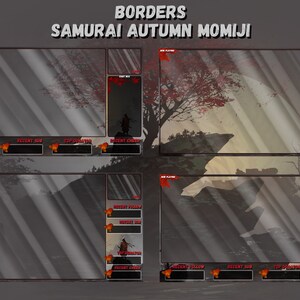 Twitch Overlay Samurai Autumn / Japanese Theme / Samurai / Autumn ...