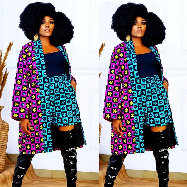 African Print Shorts - Etsy UK