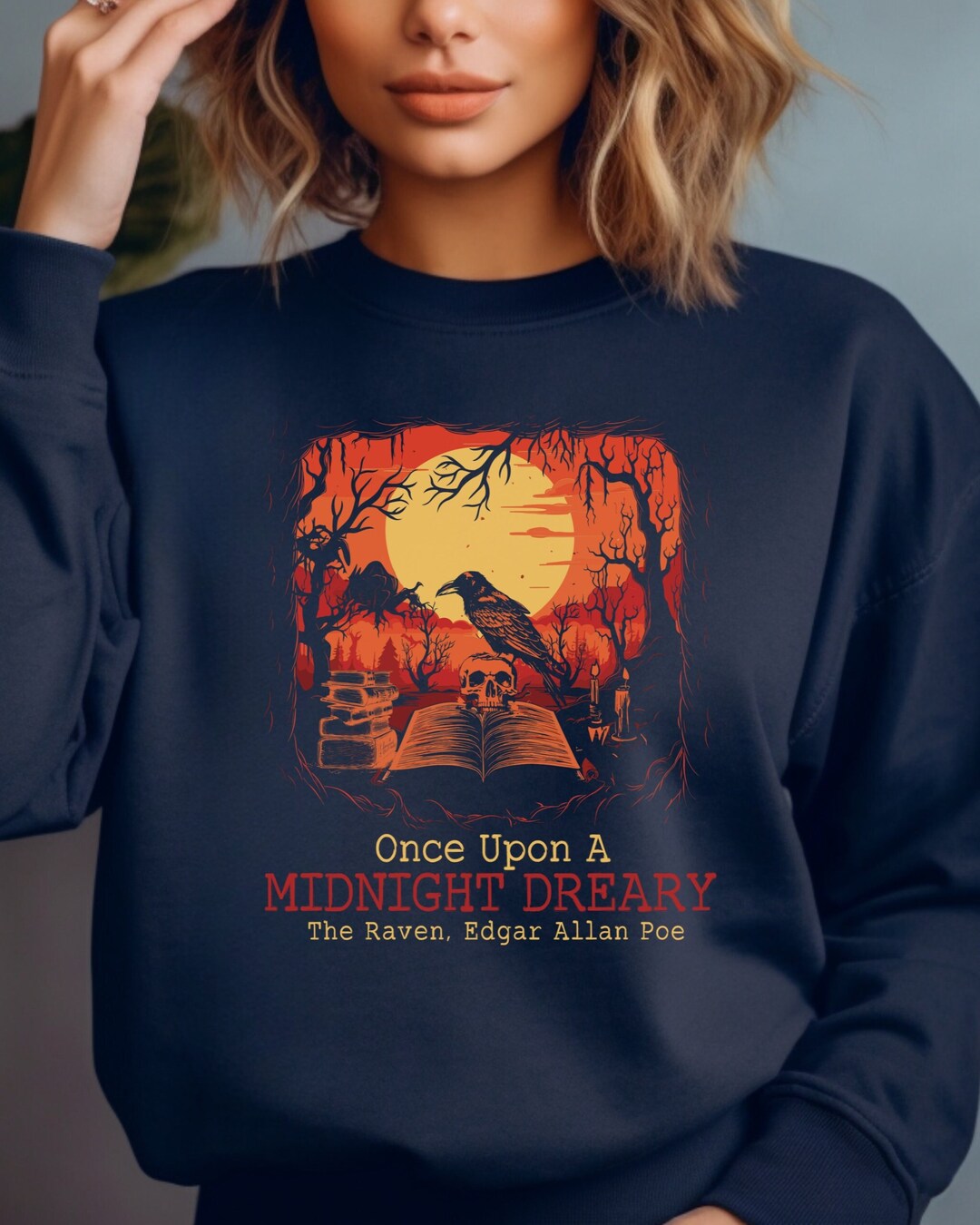 Edgar Allan Poe Sweatshirt Dark Academia Sweater Gift for - Etsy UK