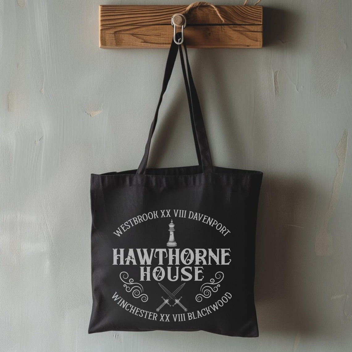 Hawthorne House Cotton Canvas Tote Bag, Inheritance Games Tote, Bookish ...