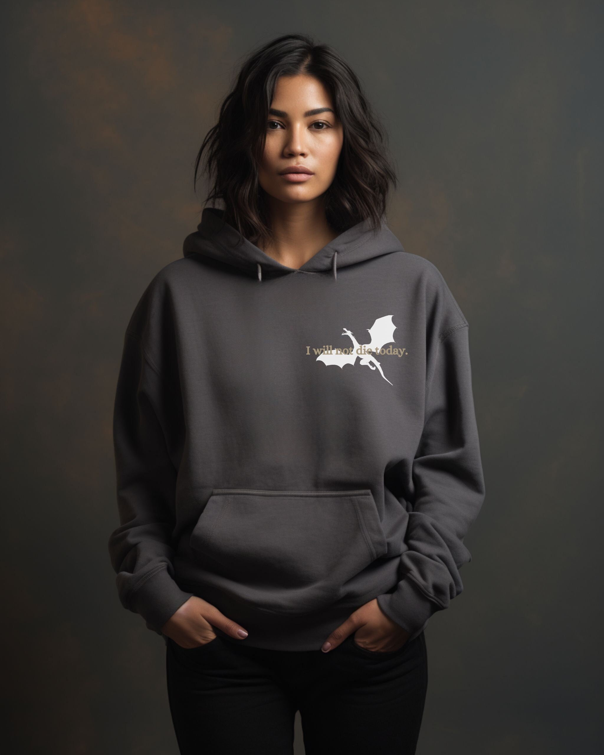 Fourth Wing Merch Fourth Wing Hoodie I Will Not Die Today - Etsy