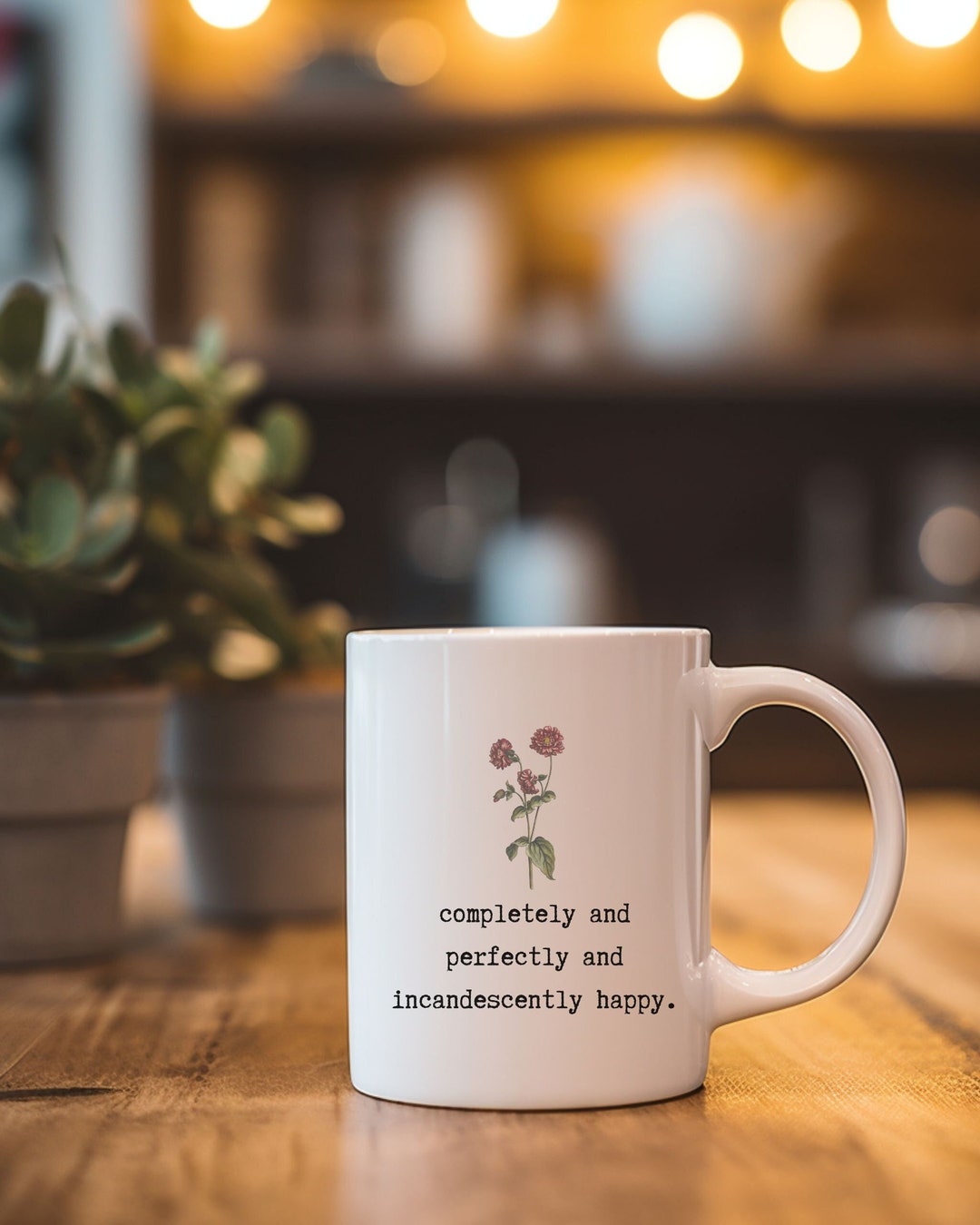 Custom Pride and Prejudice 15oz Ceramic Mug, Jane Austen White Coffee ...