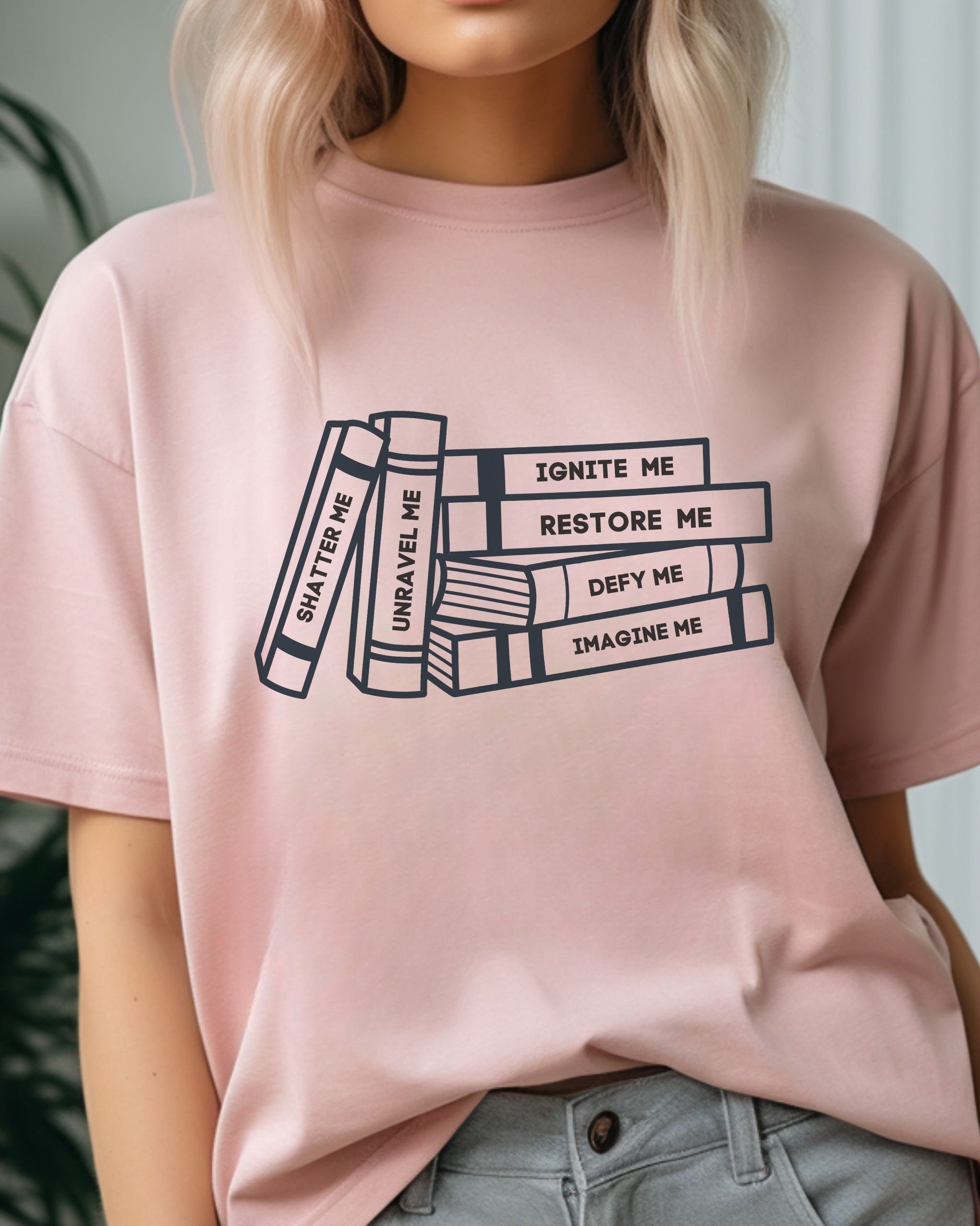 Tahereh Mafi Books T-shirt, Shatter Me Series Shirt, Ignite Me, Defy Me ...