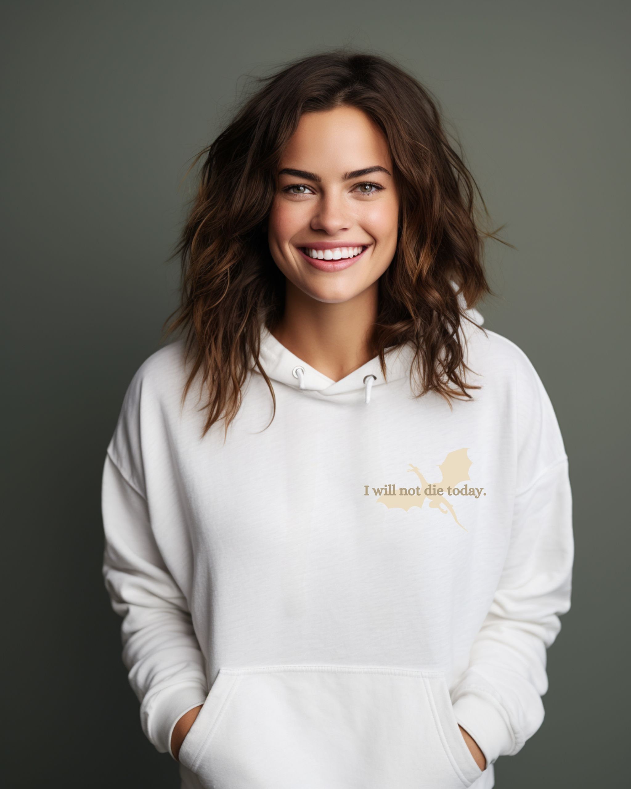 Fourth Wing Merch, Fourth Wing Hoodie, I Will Not Die Today Hoodie ...