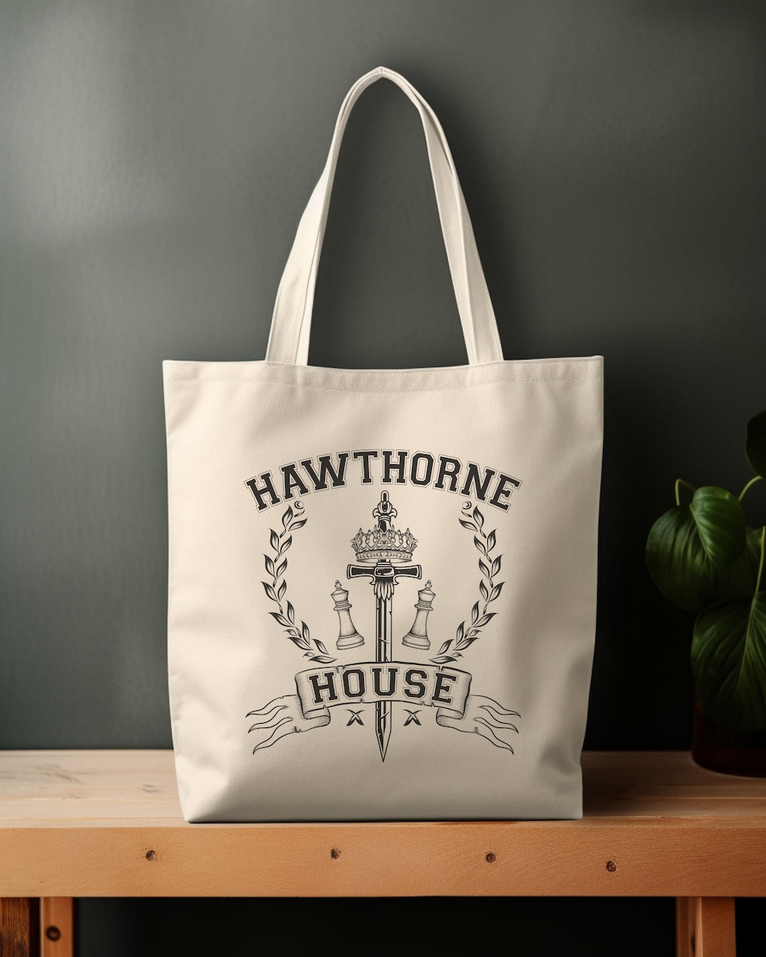 Hawthorne House Cotton Canvas Tote Bag, Inheritance Games Tote, Bookish ...