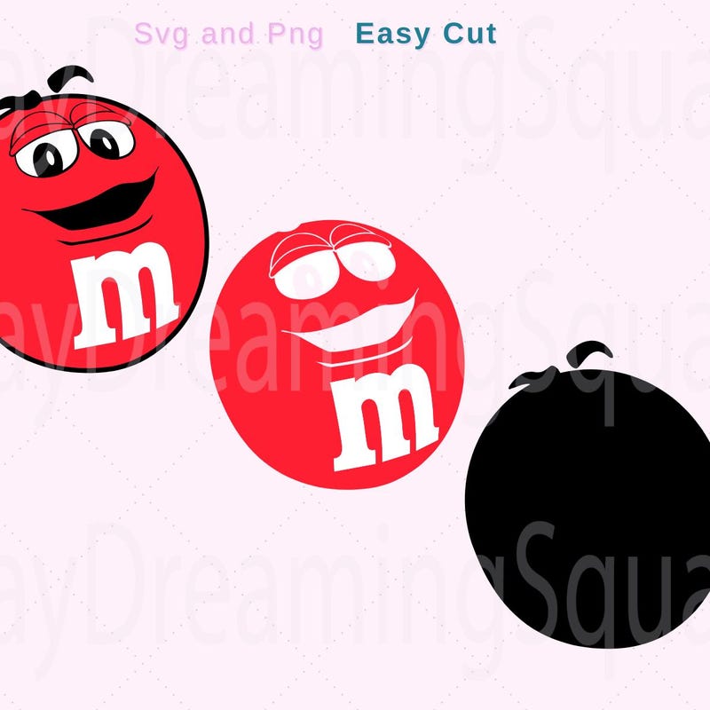 M&m face svg - Etsy México