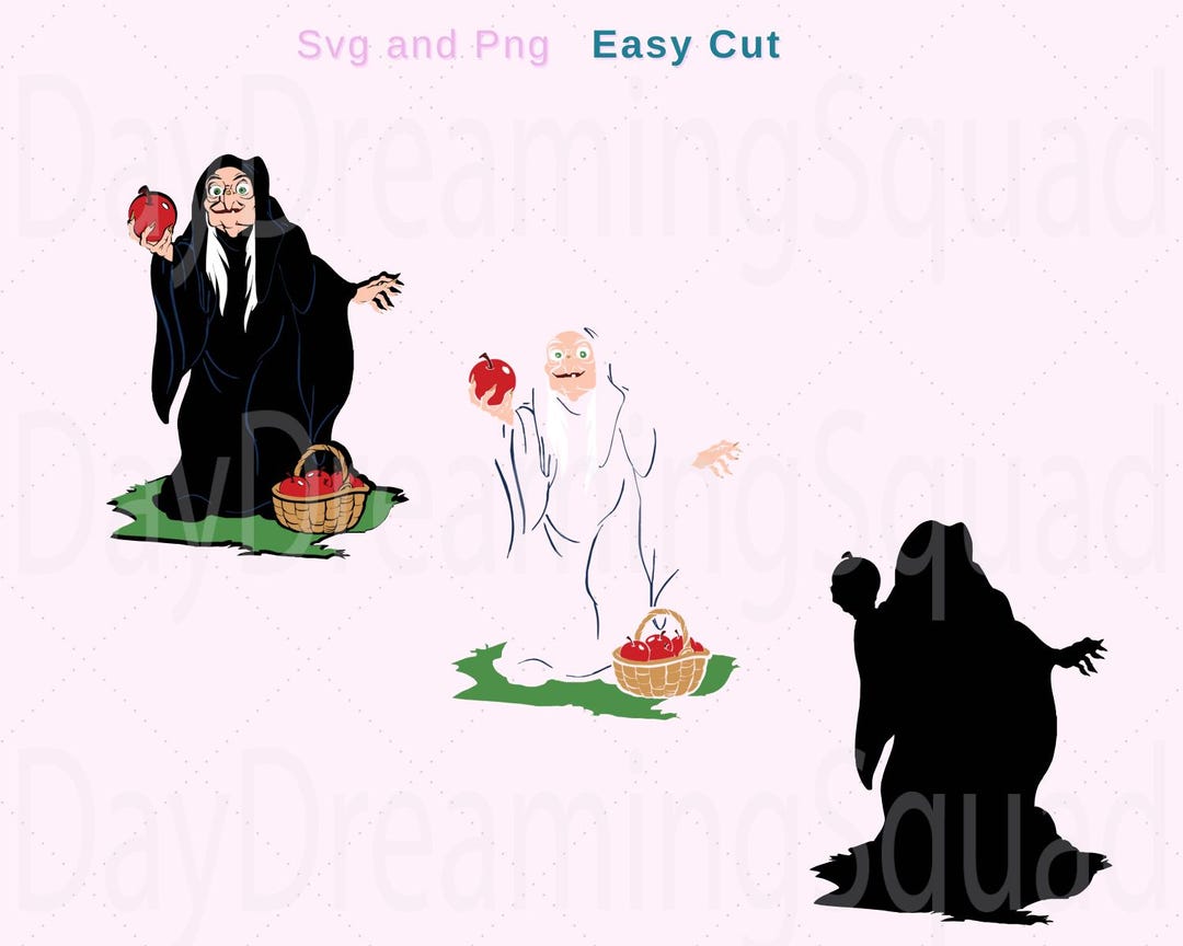 Evil Old Hag Png and Svg, Villain Svg, Svg, Evil Queen Svg, Poison ...