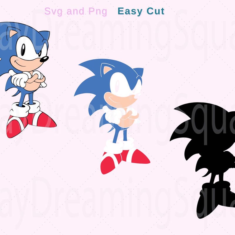 Sonic Silhouette - Etsy