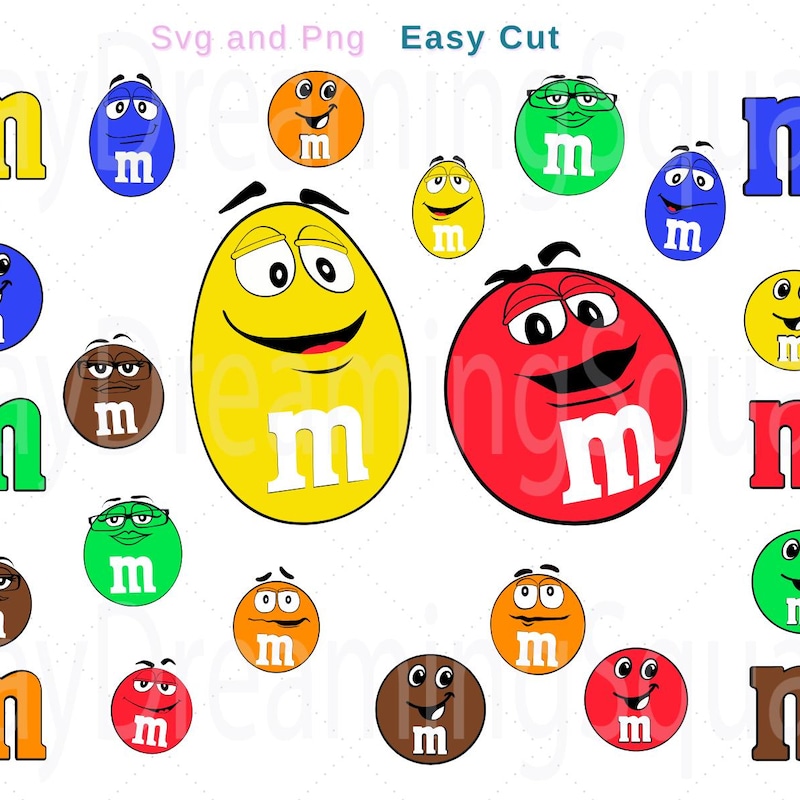 M and M Candy Clip Art - Etsy