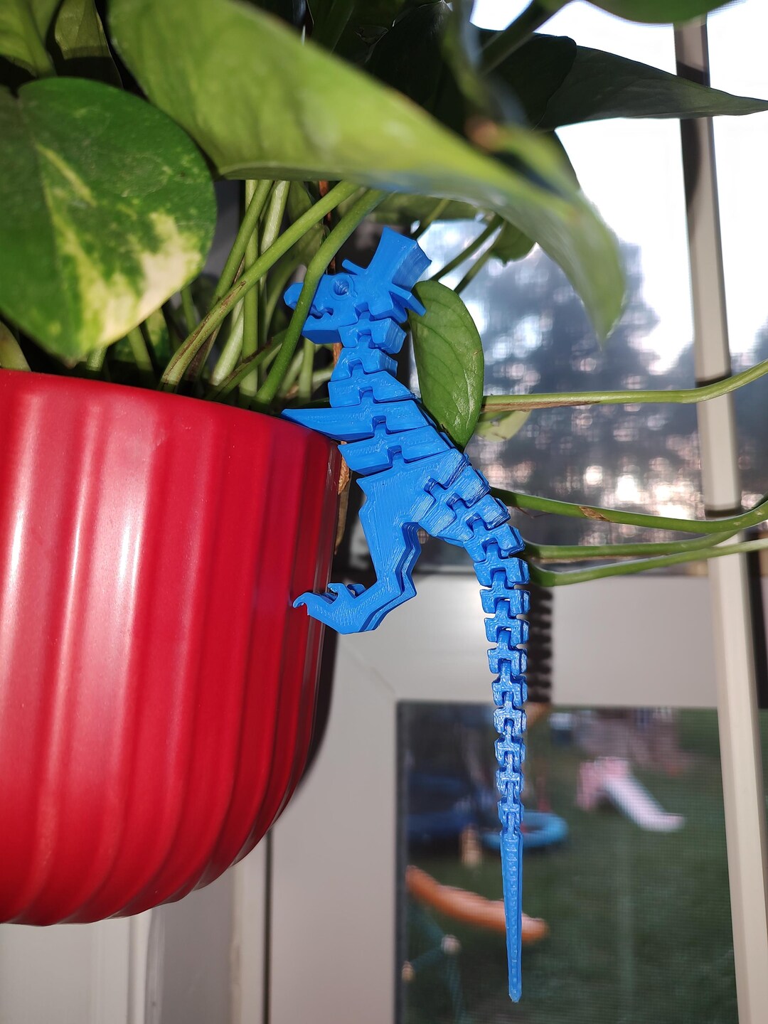 Party Raptor | 3D Printed Articulated Raptor | Wine Glass / Glass Decor ...