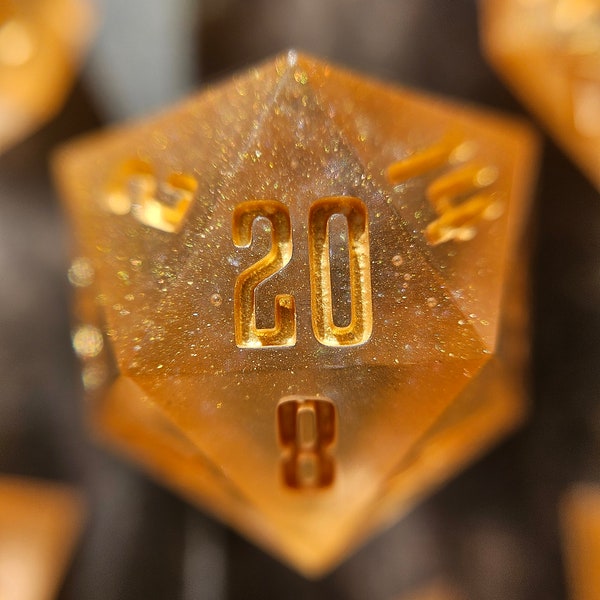 Gold Dice Set - Etsy