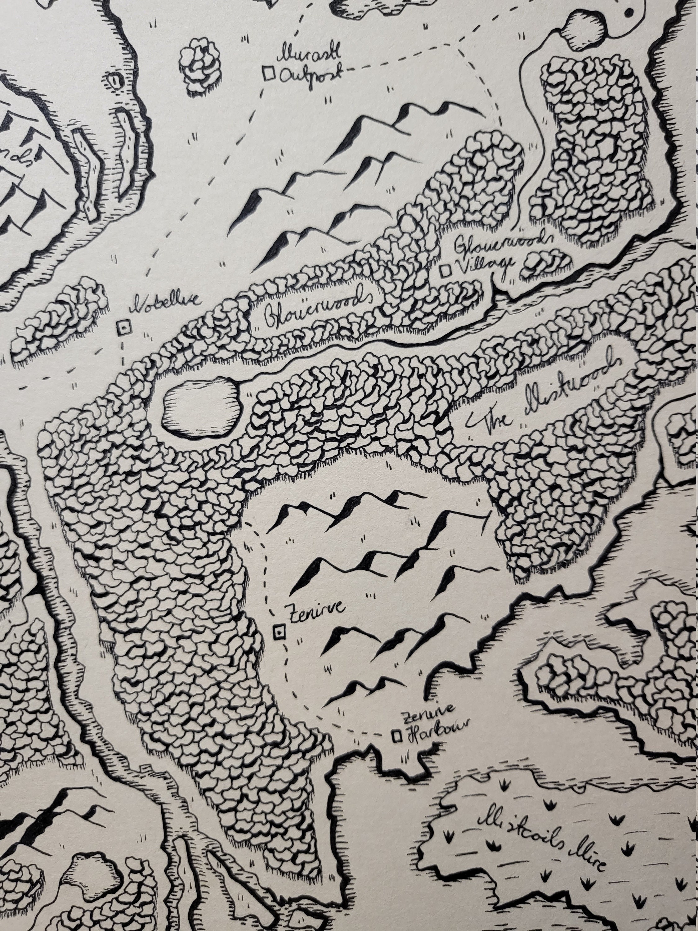 A4 Custom Hand Drawn Fantasy Map - Etsy