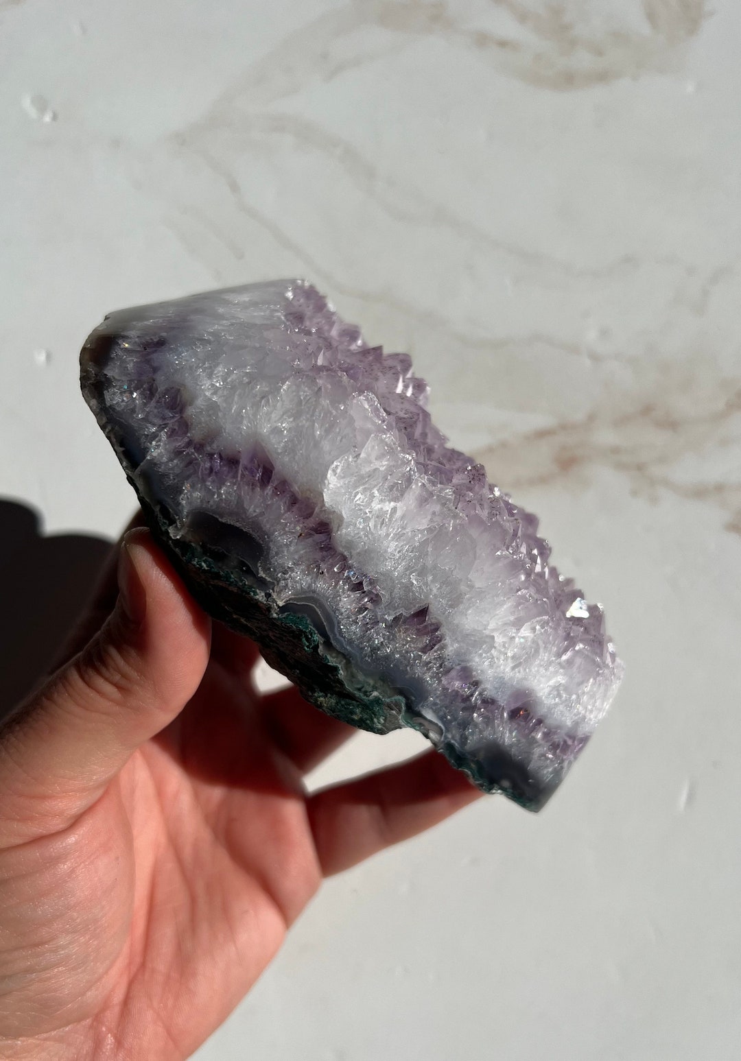 Amethyst Freeform With Beautiful Amethyst Border Along the - Etsy