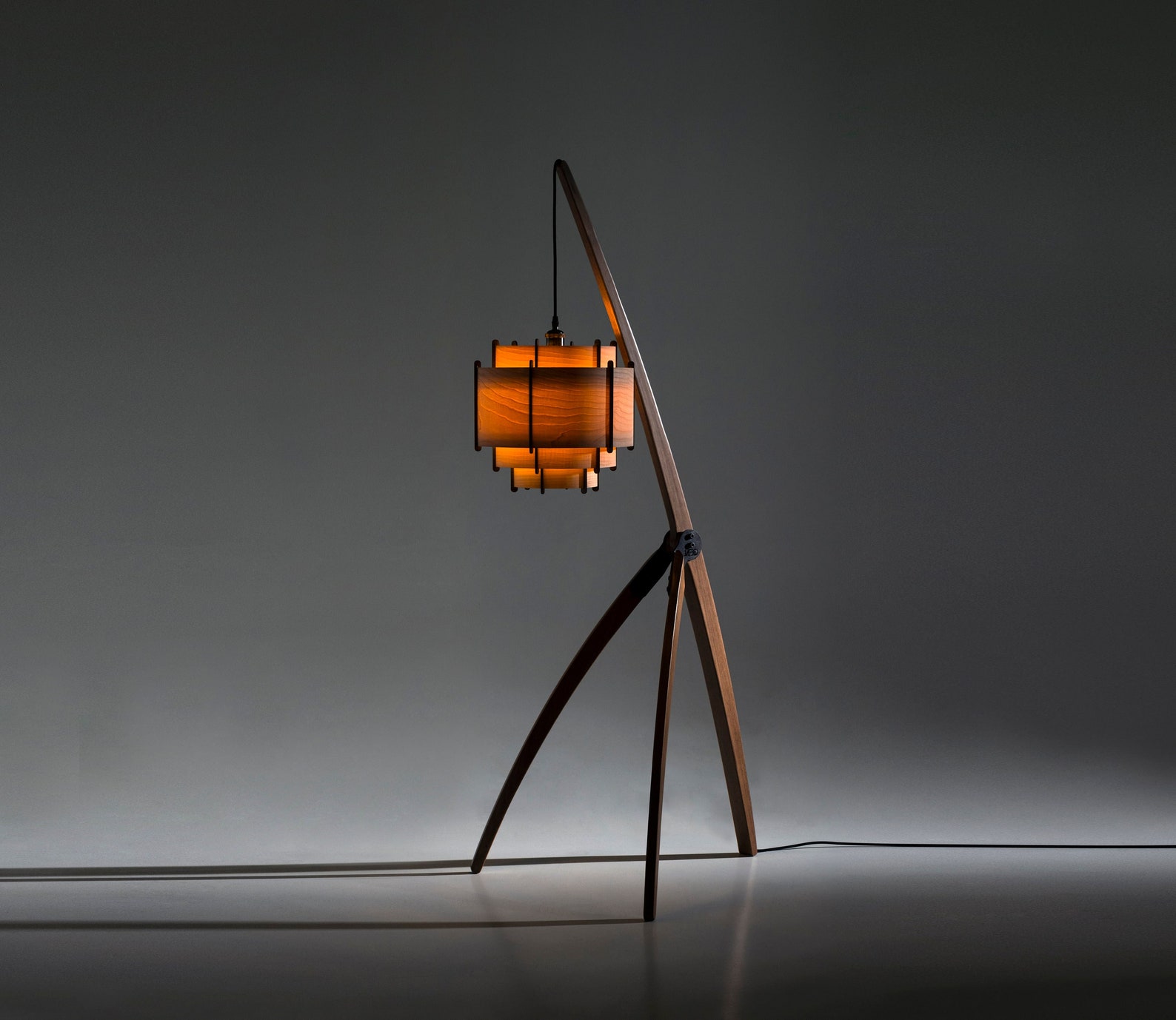 Wood Floor Lamp, Custom Design Lamp and Lighting, Mid Century Modern ...