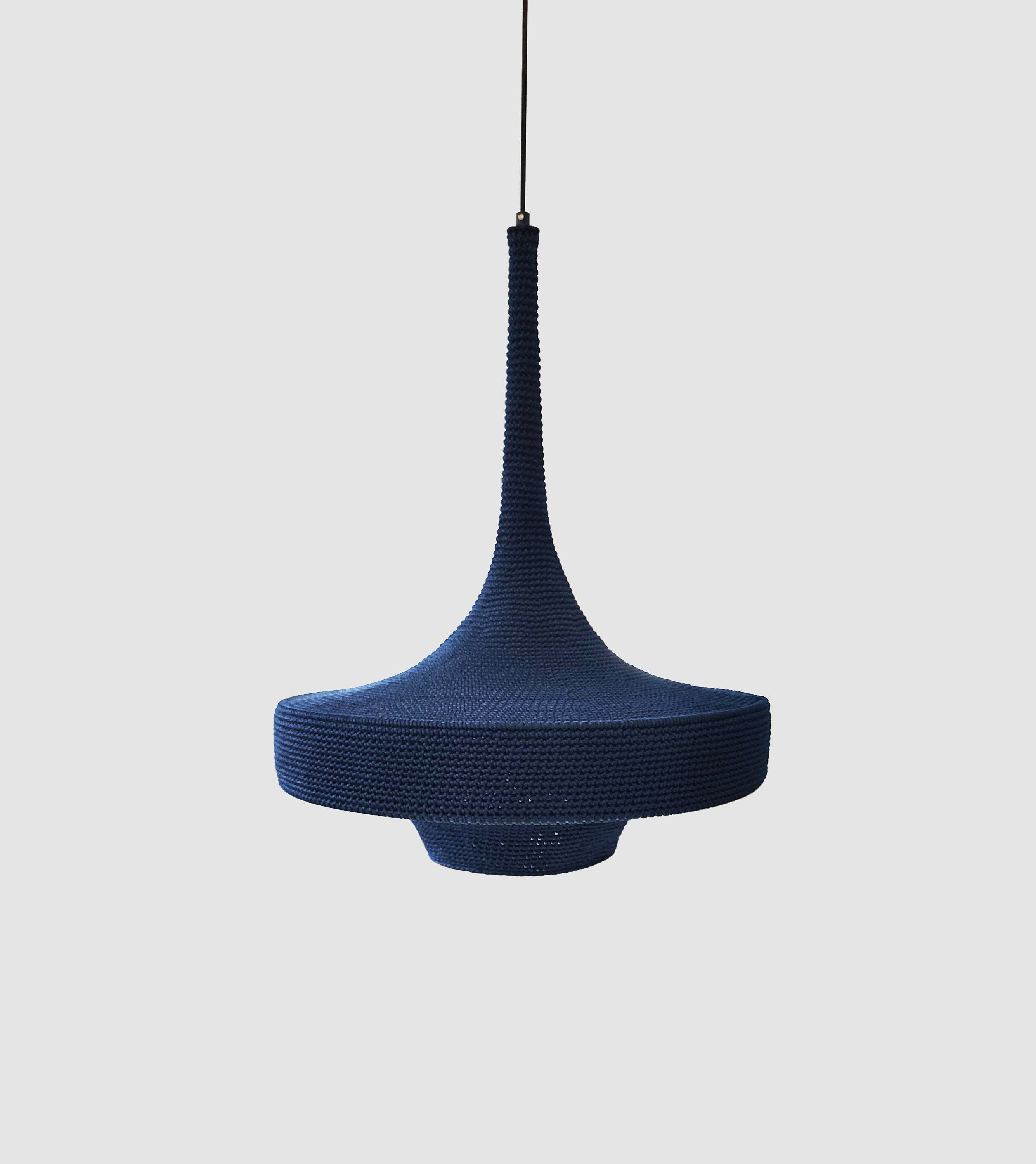 Handcrafted Chunky Knit Floor Lamp, Unique Wood and Mesh Floor Lamp ...