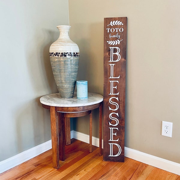 Wooden Blessed Sign - Etsy