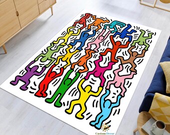 Keith Haring Rug - Etsy