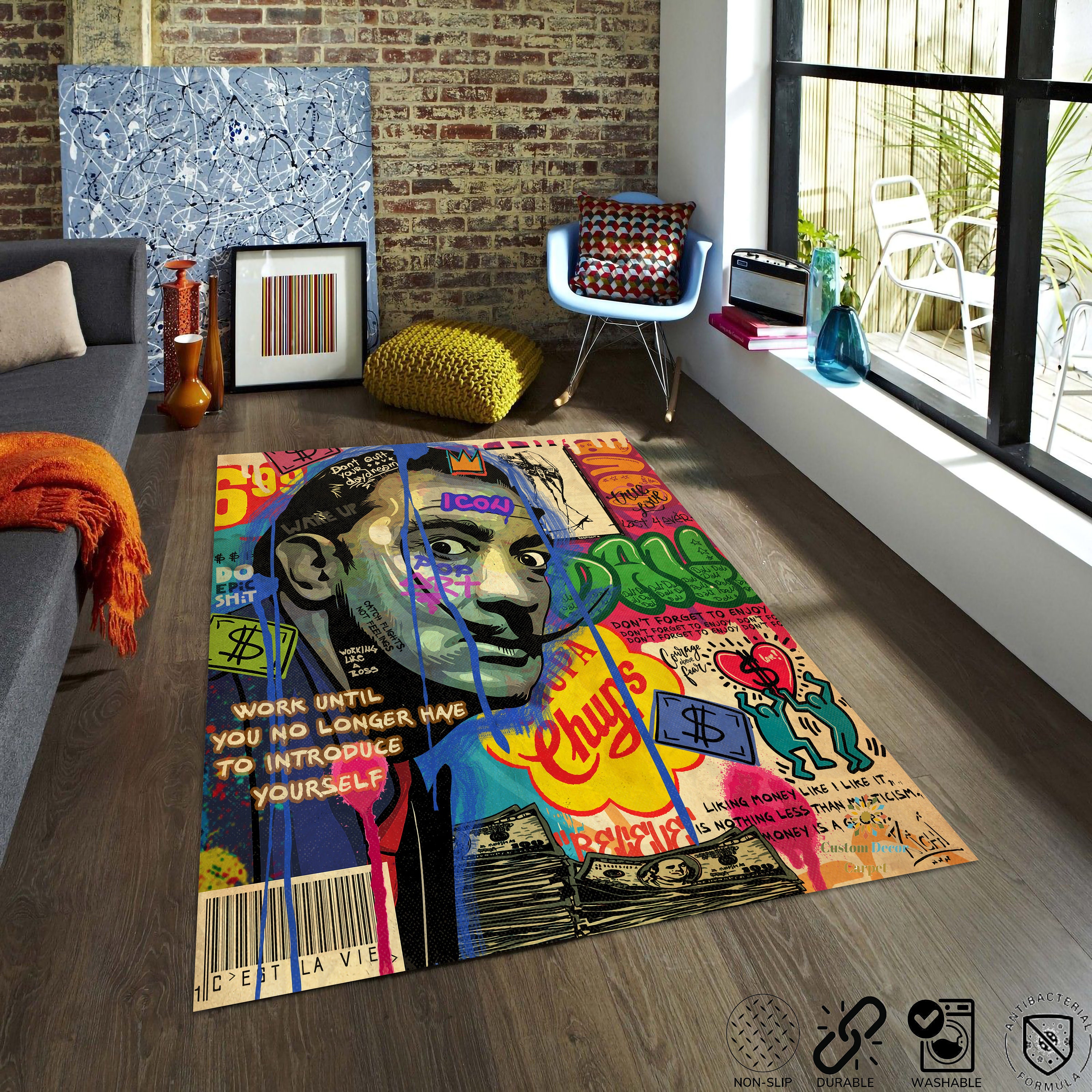 Pop Art Remake Rug Art Rug Artsy Rug Famous Painting Rug - Etsy