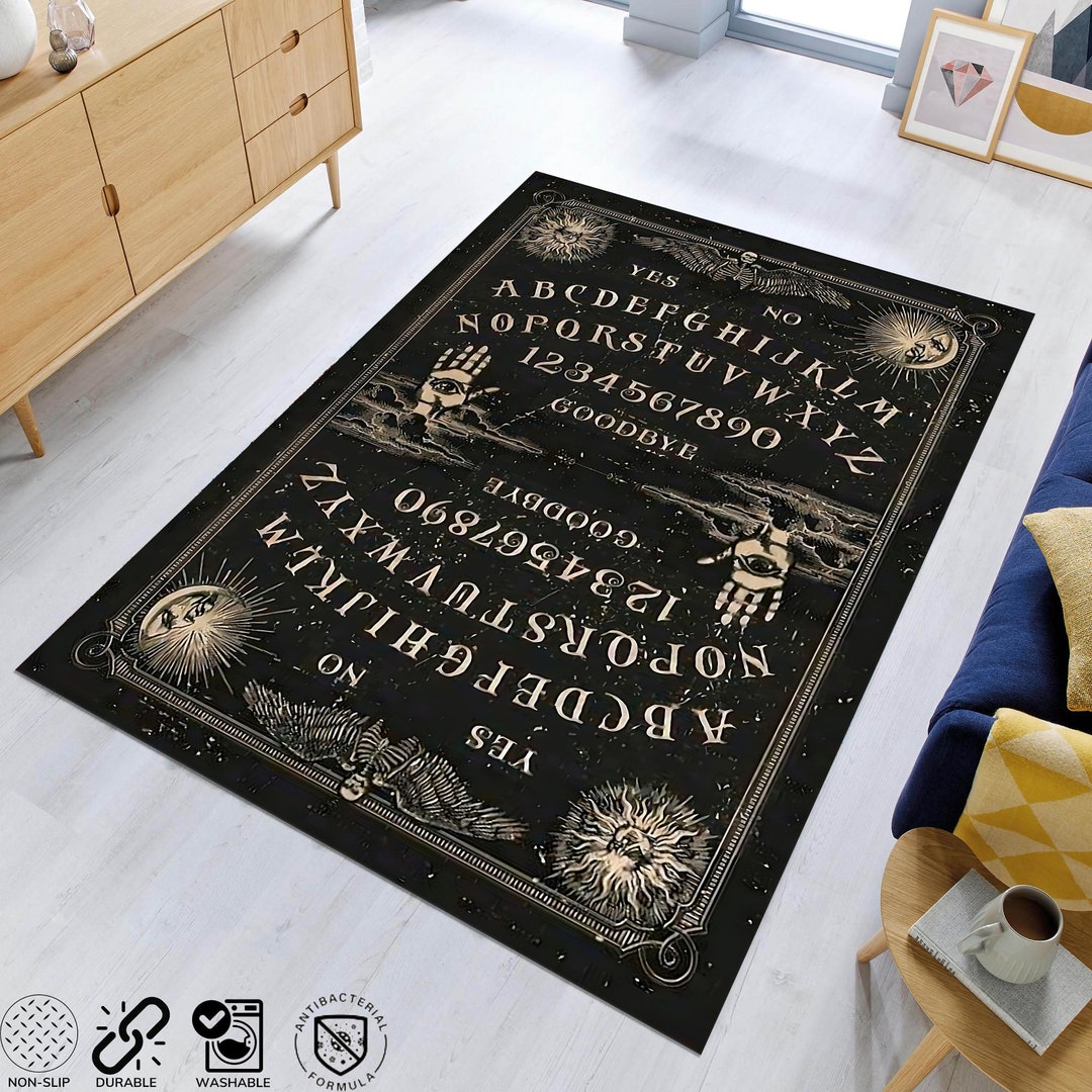 Ouija Board Rug Gothic Home Rug Gothic Décor Occult - Etsy