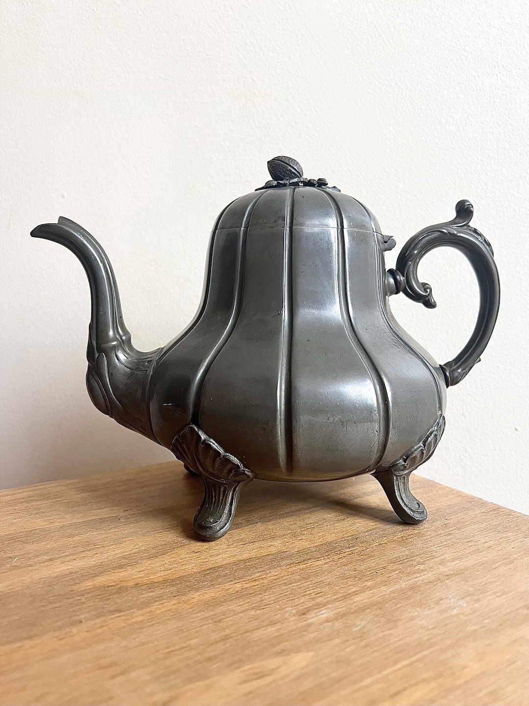 1870s Antique Joseph Fenton & Sons Sheffield England Britannia Pewter ...