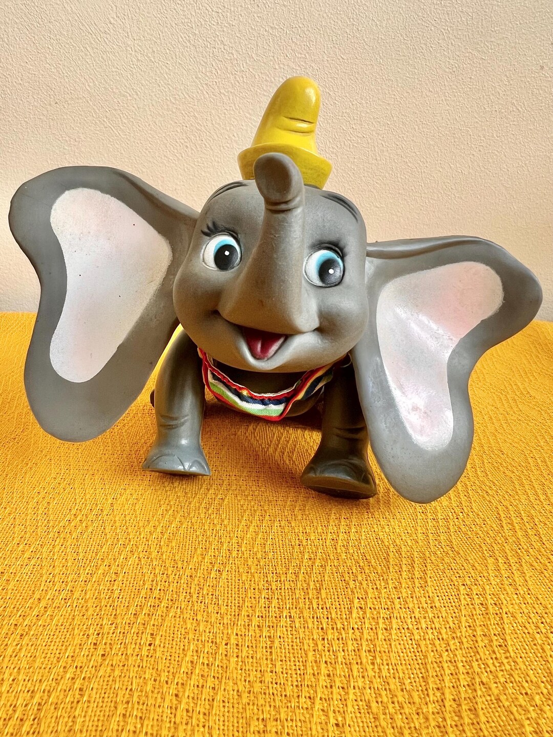 1960s Vintage Disney Dumbo Articulated Plastic Toy, Made in Hong Kong ...