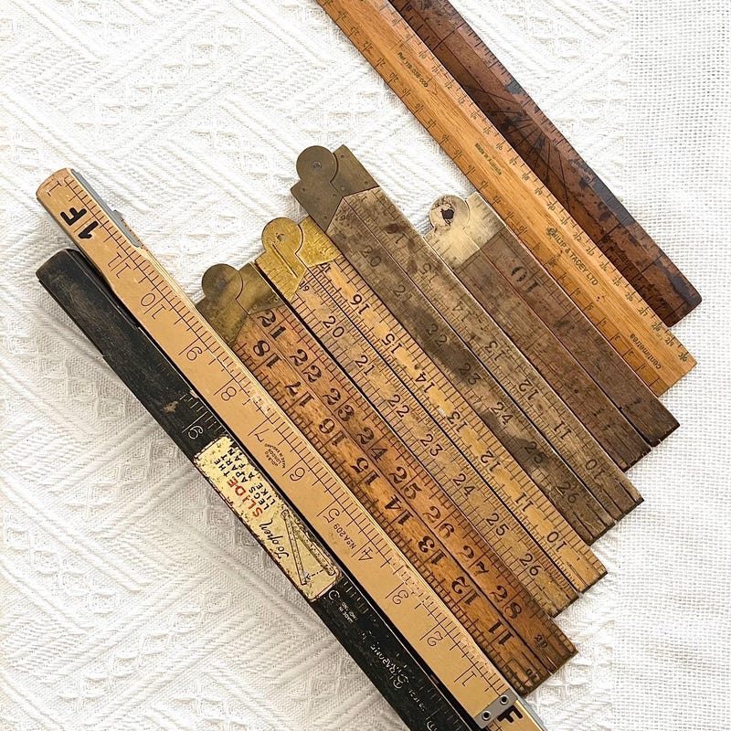 Folding Wood Ruler - Etsy