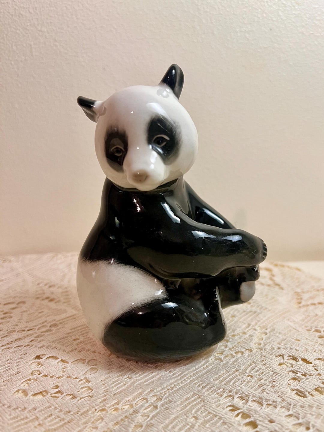 Vintage Panda Porcelain Figurine, Made in USSR - Etsy