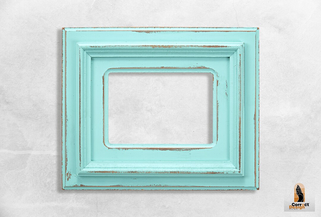 Engraved Wooden Frames in Custom Size and Color Distressed Wall Hanging ...