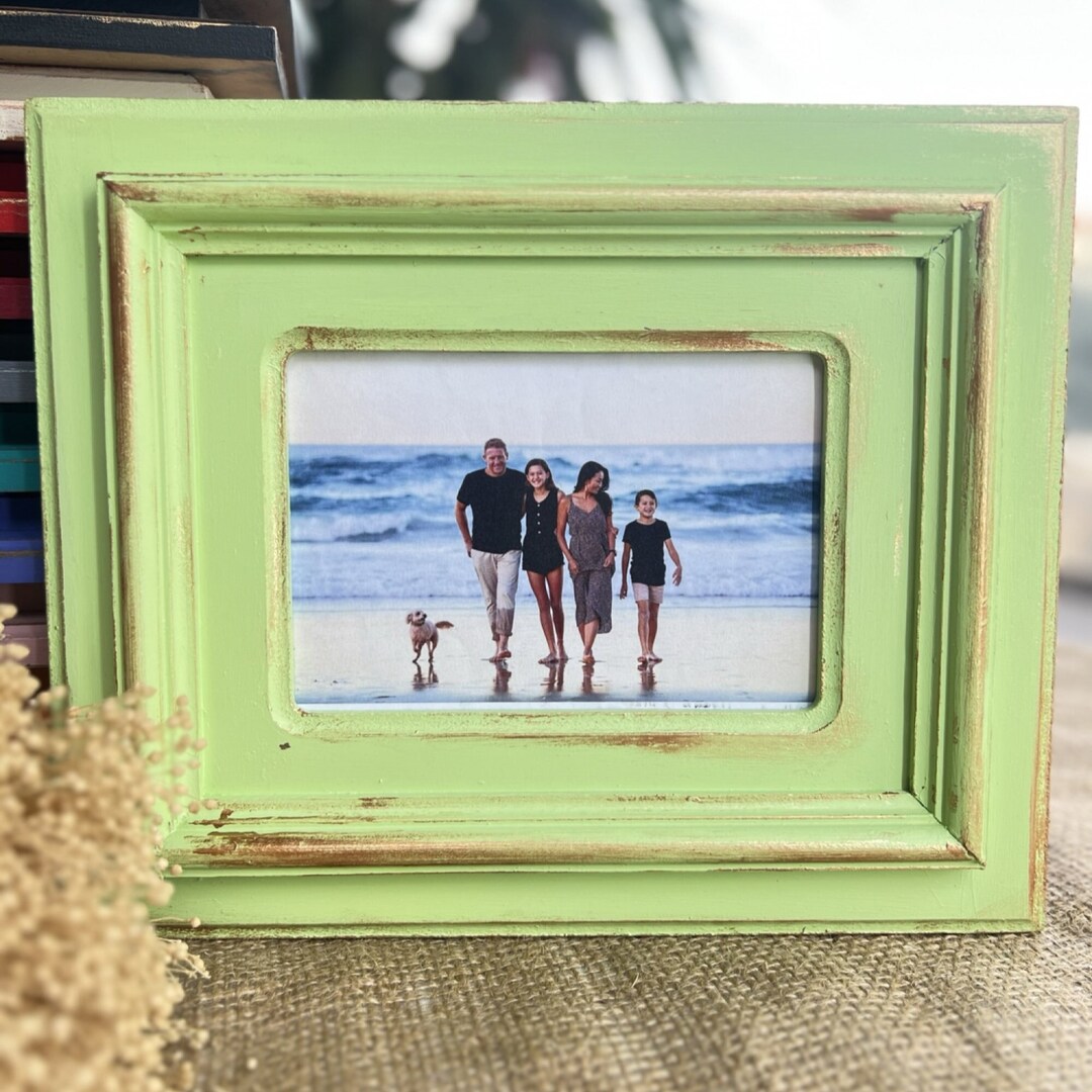 Handcrafted Wooden Picture Frames Gold Finger Gilded Choose Your Color ...